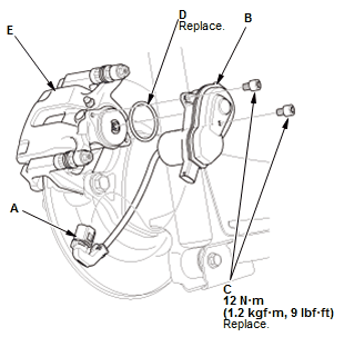 Honda HR-V - Parking Brake System - Service Information - Brakes