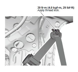Honda HR-V - Rear Seat Belt Removal and Installation - Seat Belts