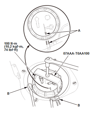 Honda HR-V - Fuel Tank Unit Removal and Installation (AWD) - Fuel and ...