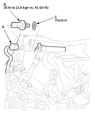 Honda HR-V - CVT Driven Pulley Pressure Sensor Removal and Installation ...
