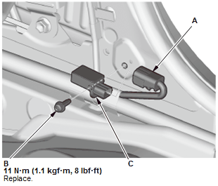 Honda HR-V - Side Impact Sensor (First) Removal and Installation ...