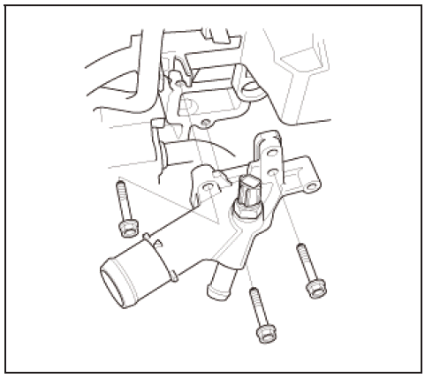 Honda HR-V - Water Outlet Removal and Installation - Engine Cooling System