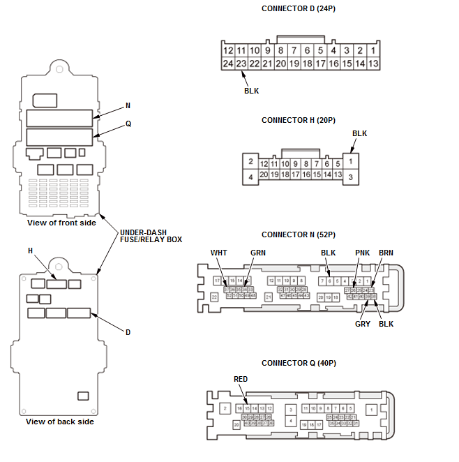 Honda HR-V - Safety Indicator System (MICU And Gauge Control Module ...