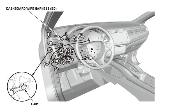 Honda HR-V - Connector and Harness Locations - Electrical System