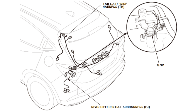 Honda HR-V - Connector and Harness Locations - Electrical System