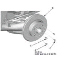 Honda HR-V - Rear Brake Disc Removal and Installation - Brake System