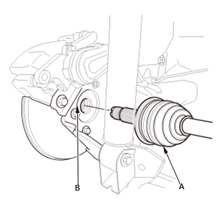 Honda HR-V - Rear Driveshaft Removal and Installation (AWD) - Driveshafts
