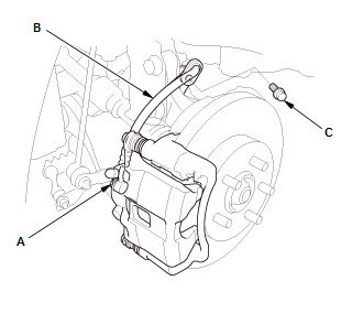Honda HR-V - Brake Hose Removal and Installation - Brake System
